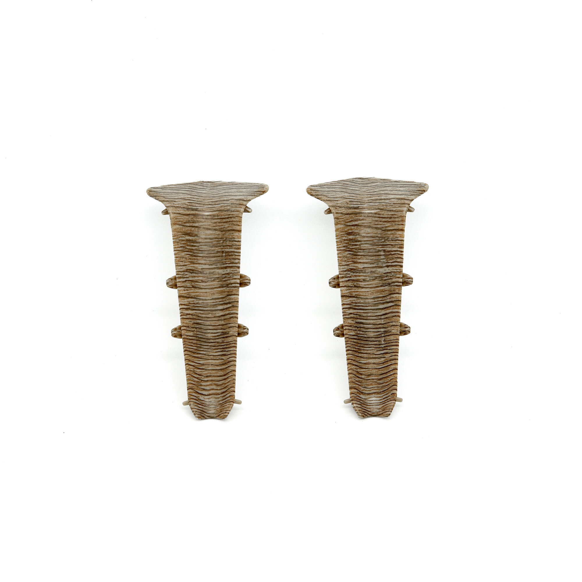 Внутренний угол для плинтуса ПВХ Деконика 21х55 мм 211 дуб рустик, 2 шт.