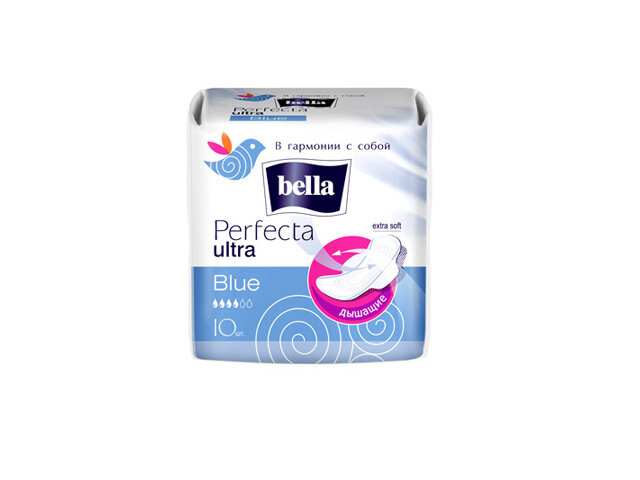 BELLA Perfecta Ultra Blue 10 шт женские гигиенические прокладки ежедневного использования