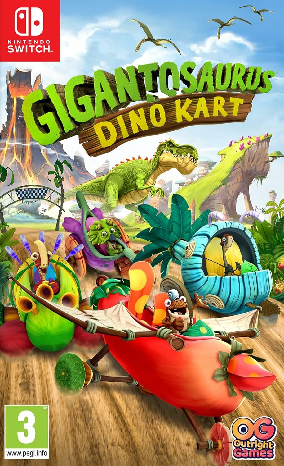 Gigantosaurus: Dino Kart (английская версия) (Nintendo Switch)