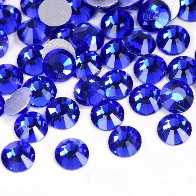 Стразы синие Sapphire OLeeya SS30, 2880 шт.