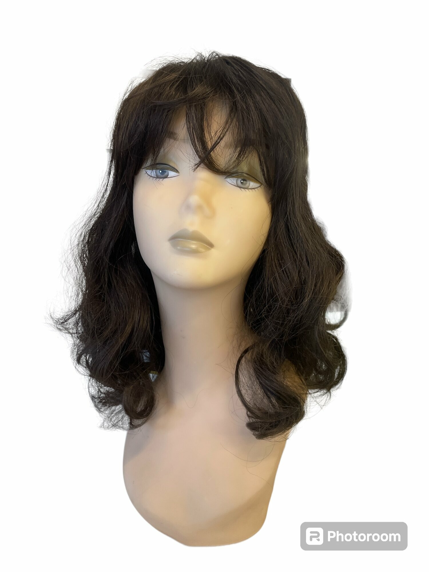 Парик Hivision из Натуральных Волос "Темный Шоколад"