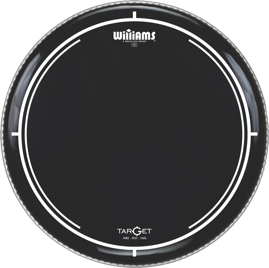 WB2-7MIL-13 Target Series Black Пластик для том-барабана 13", черный, Williams