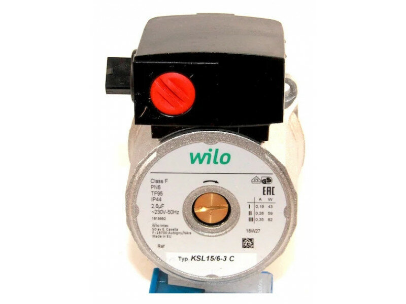 Zip-kotly / Двигатель насоса Wilo KSL 15/6 82W (трехскоростной) / артикул 4533925/ Германия