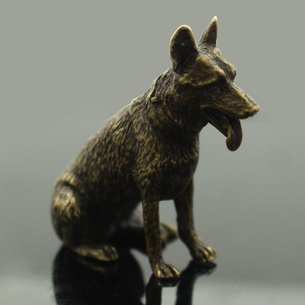 Статуэтка - Немецкая Овчарка - Собака Собачка - Комиссар Рекс - Миниатюра - Фигурка - Домашний Декор - Предметы Интерьера - Авторская Ручная Работа