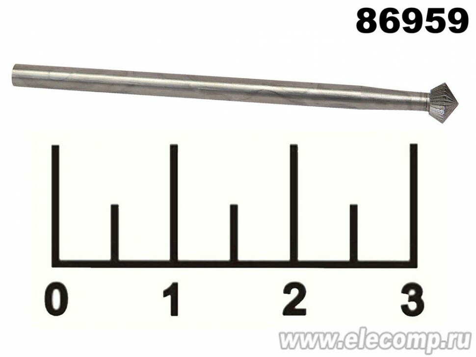 Бор-фреза подрезной 4мм стальной Maillefer HD-90