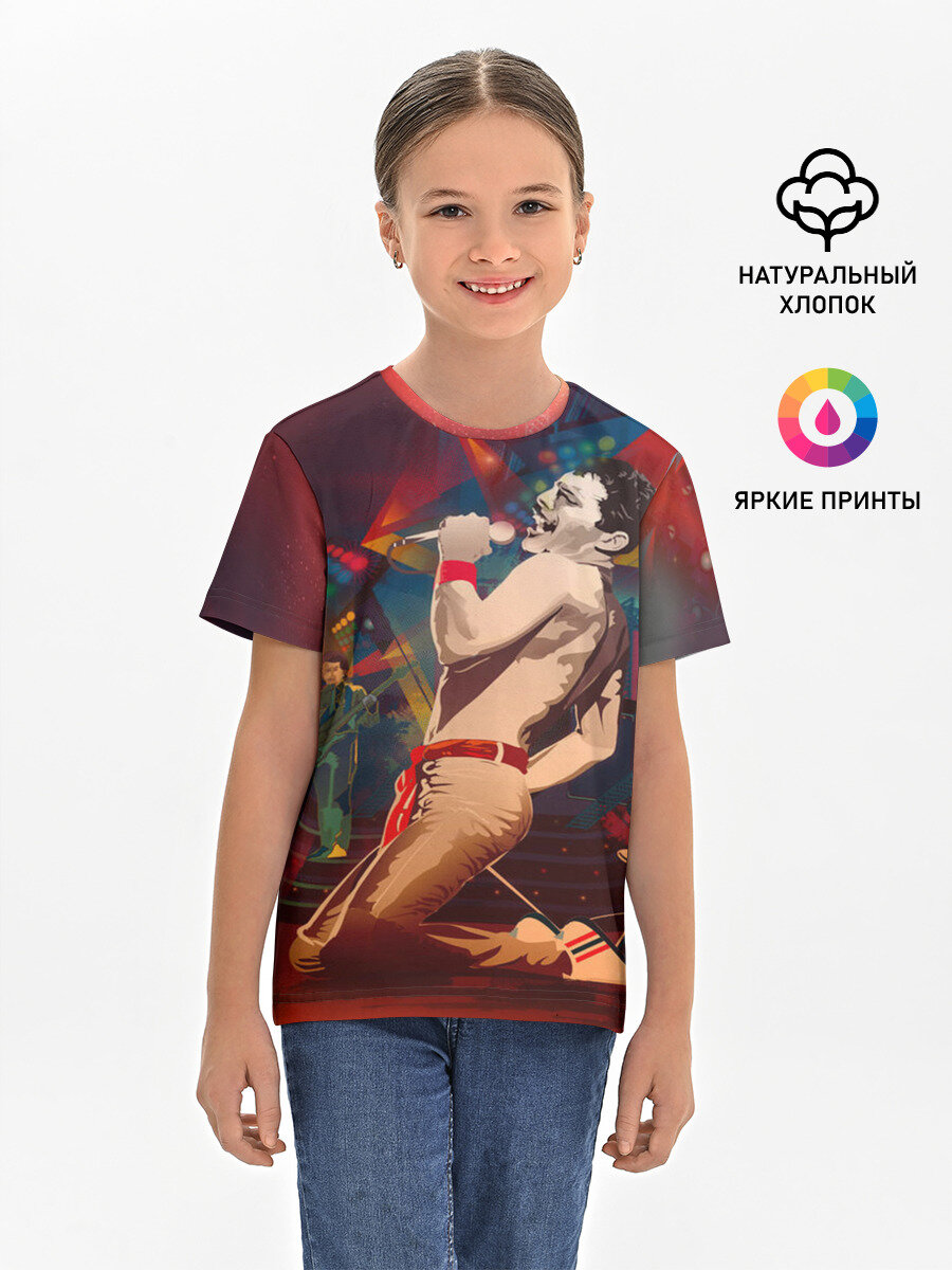 Футболка хлопковая детская Фредди Меркьюри