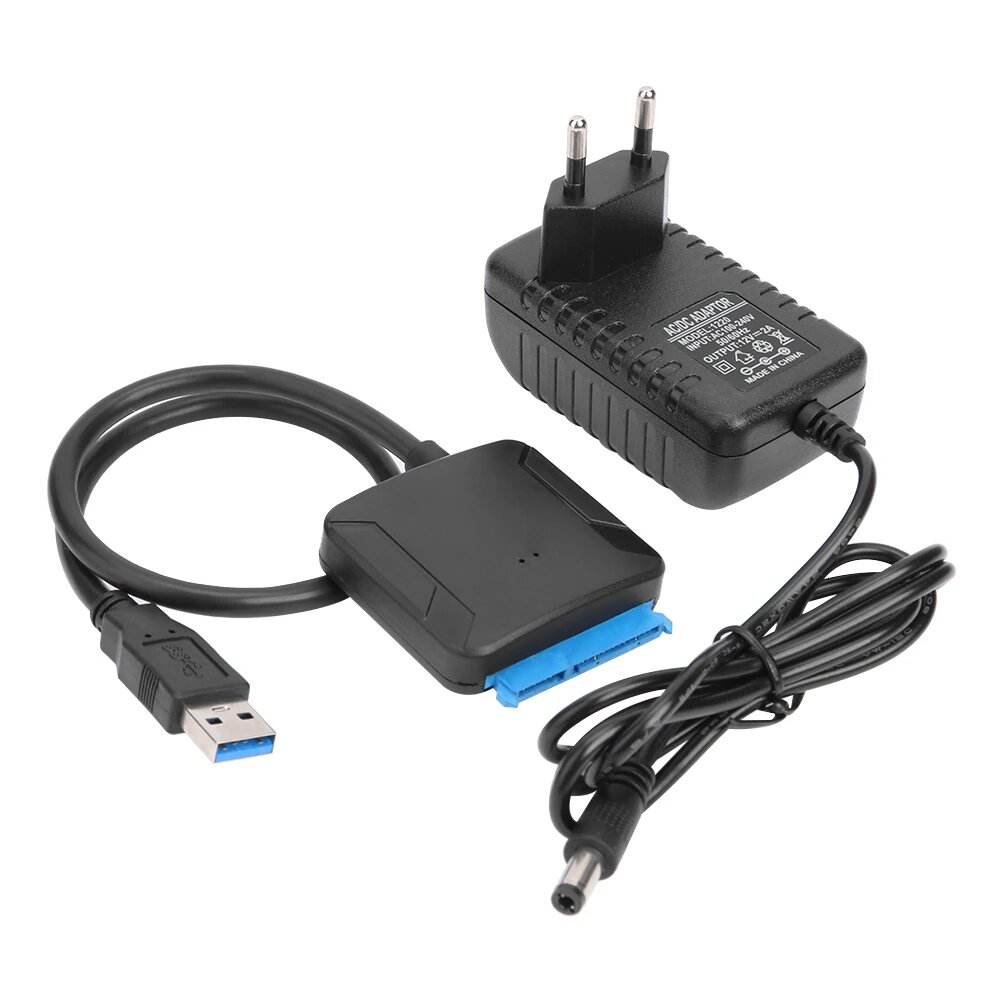USB 3.0 на SATA кабель-переходник with EU Plug