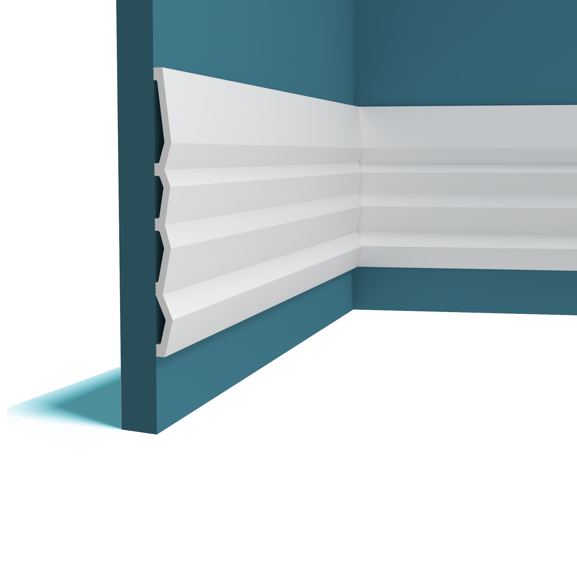 Стеновая панель ударопрочная Перфект плюс P173-2800 под покраску 20*1,4*2800см 1 штука