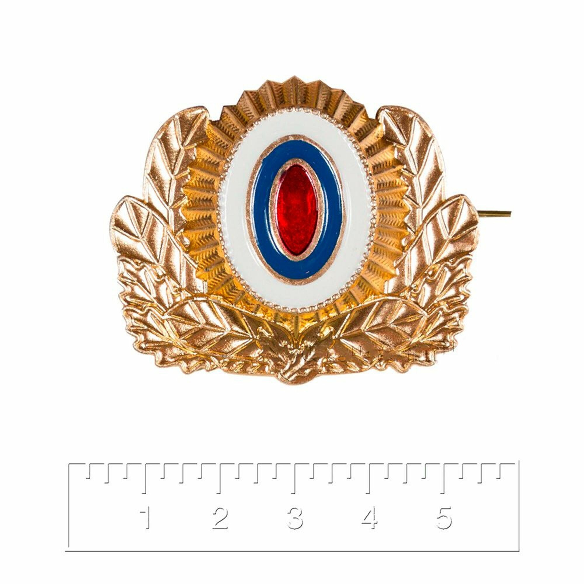 Кокарда Следственный комитет в обрамлении золото 617252