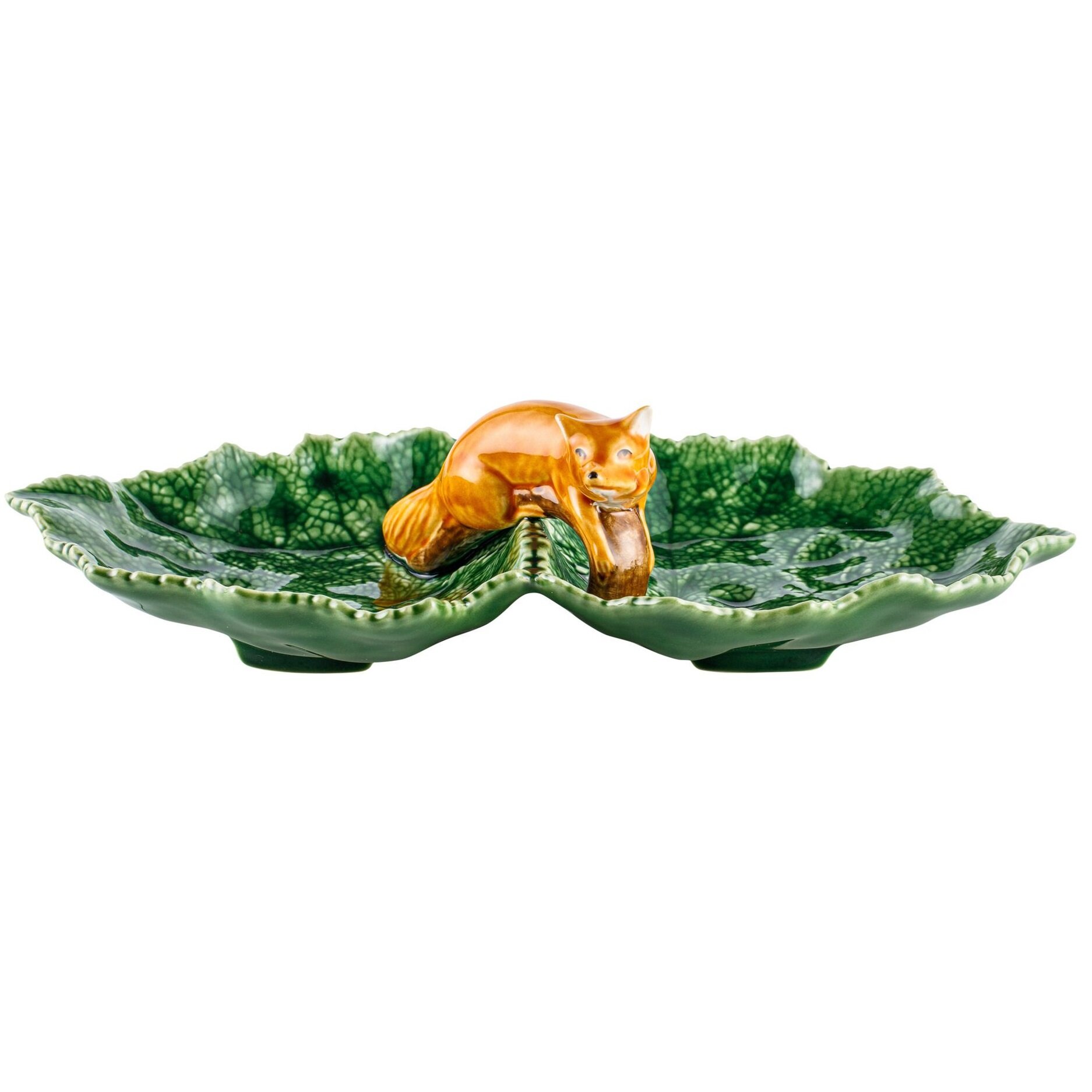 Менажница Bordallo Pinheiro Double Leaf with Fox 65015870