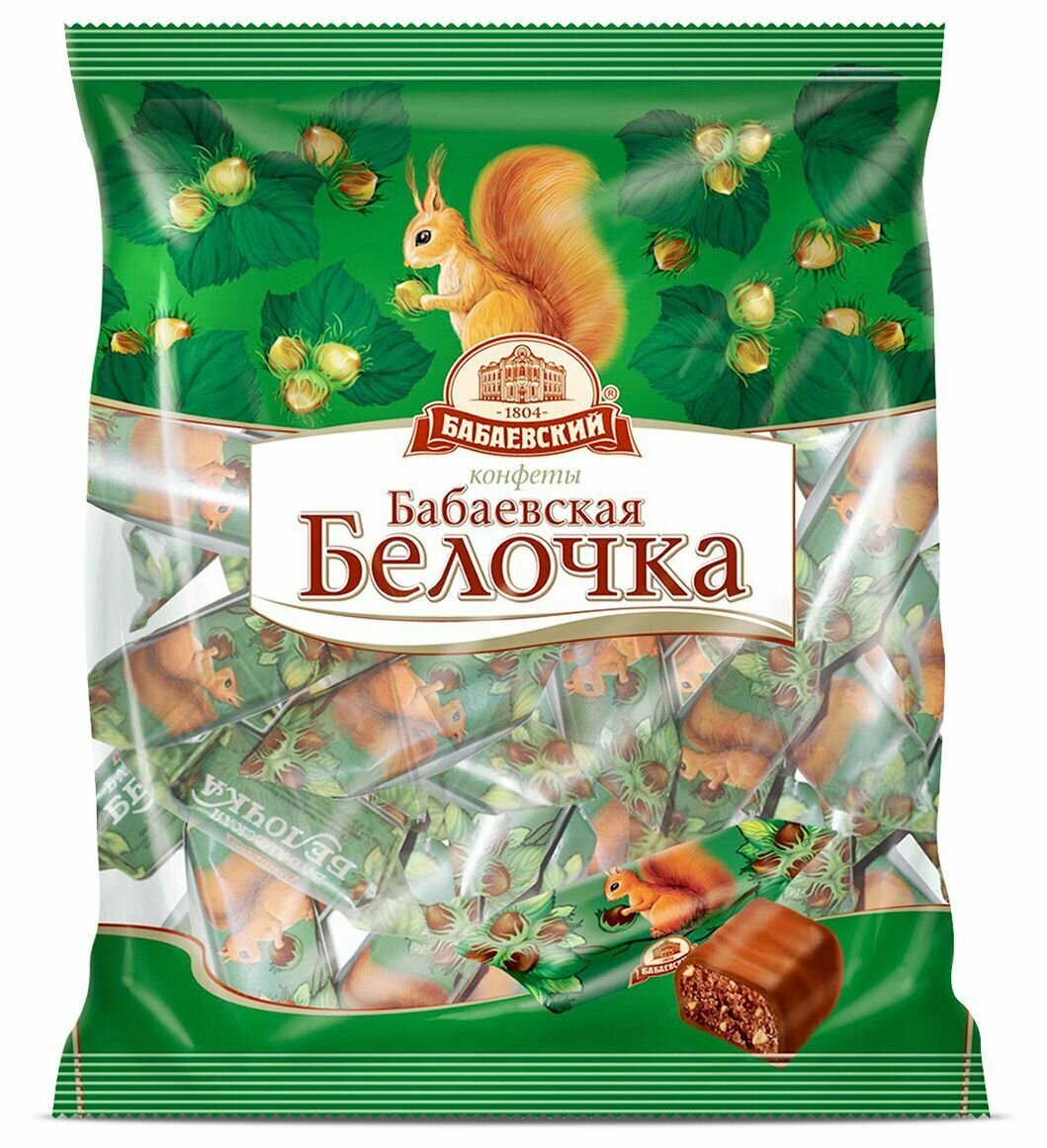 Конфеты Бабаевская Белочка, 200г