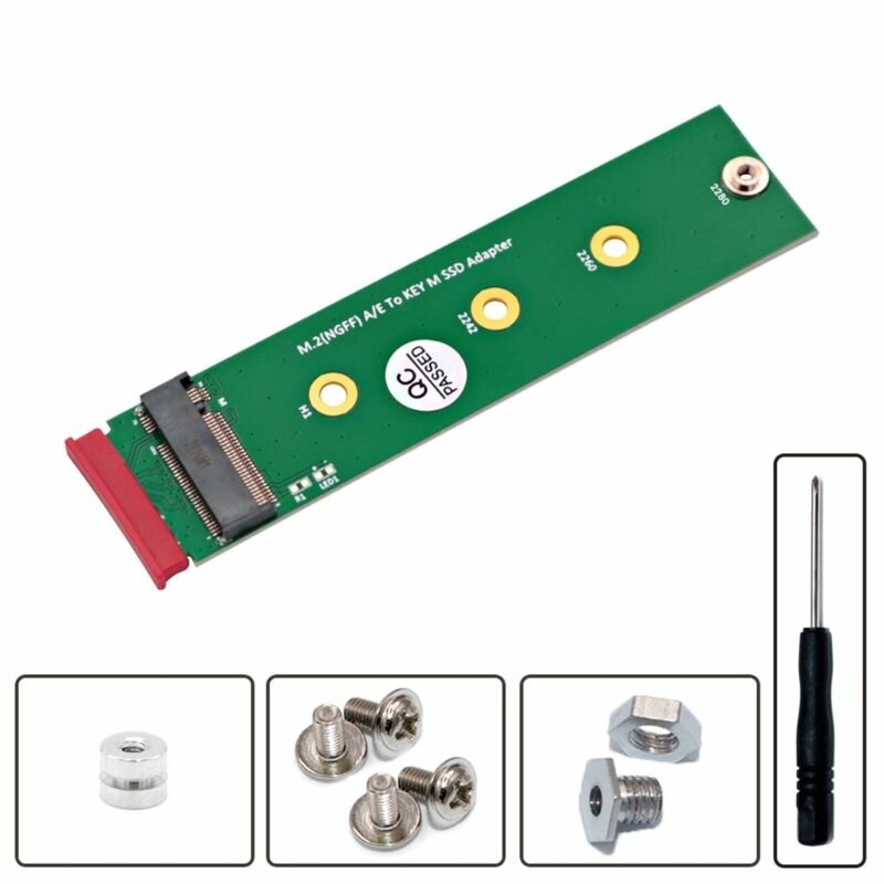 Адаптер-адаптер M.2 NGFF A/E к Key-M SSD, интерфейсы Wi-Fi A + E, поддержка переходных плат NVME 2230 2242 2260