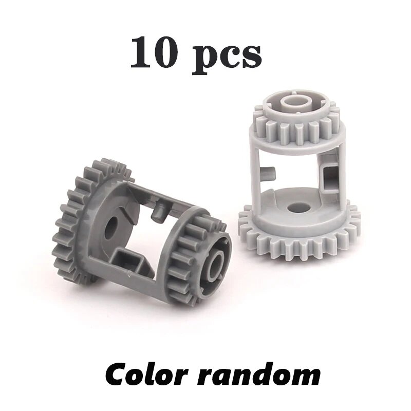 Конструктор TUTU&LALA MOC Gear Серый G17, 10 шт.