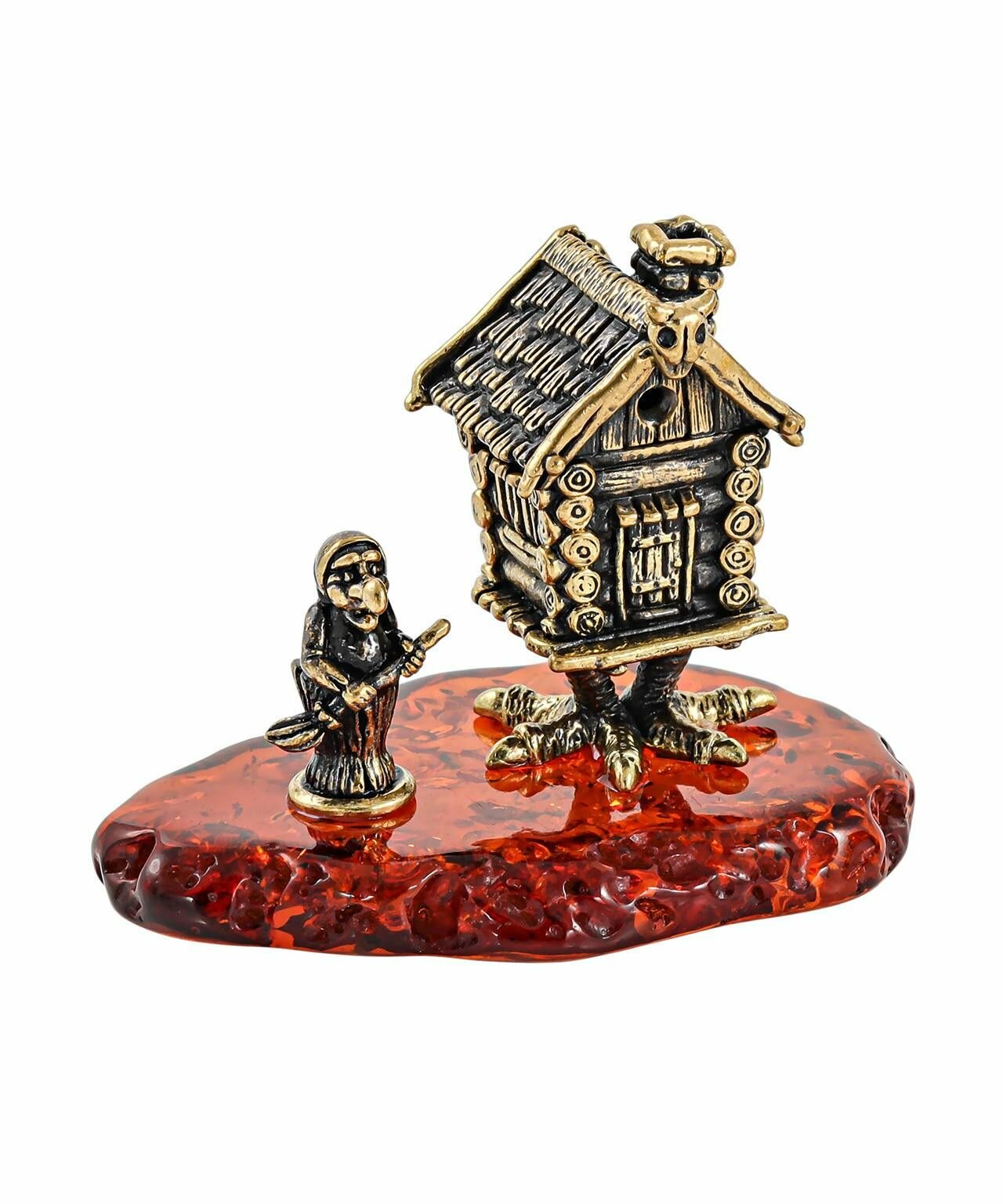 Избушка с бабой Ягой 2610, коньячная