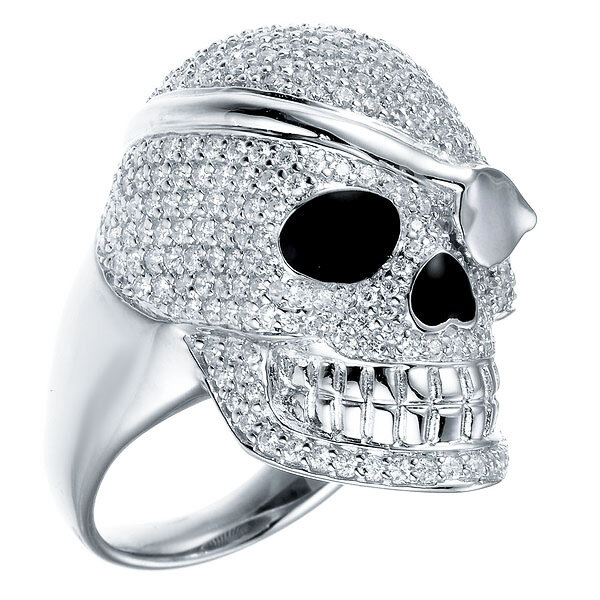 Перстень, серебро, 925 проба, родирование, эмаль, циркон