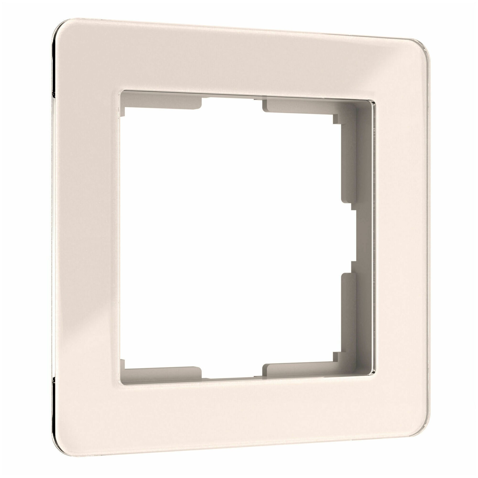 Рамка для розетки / выключателя на 1 пост Werkel Acrylic W0012743 айвори из акрила