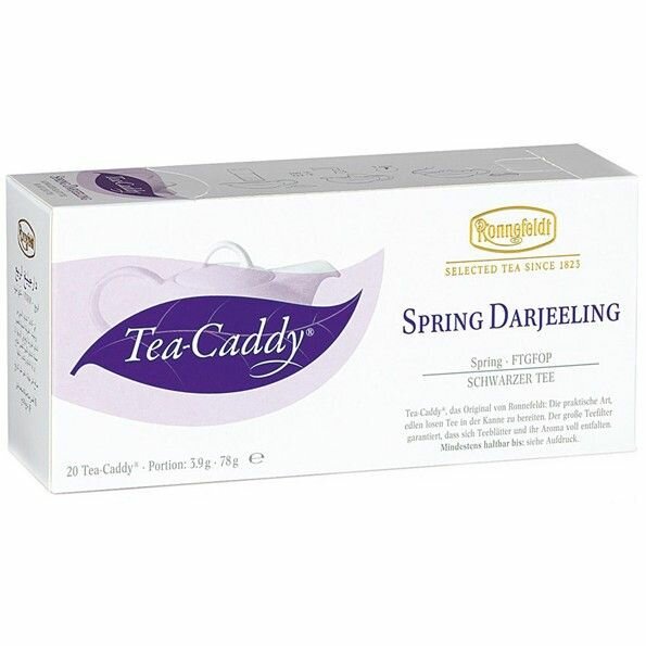 Чай Ronnefeldt Tea-Caddy Spring Darjeeling, черный, на чайник 20 пакетов