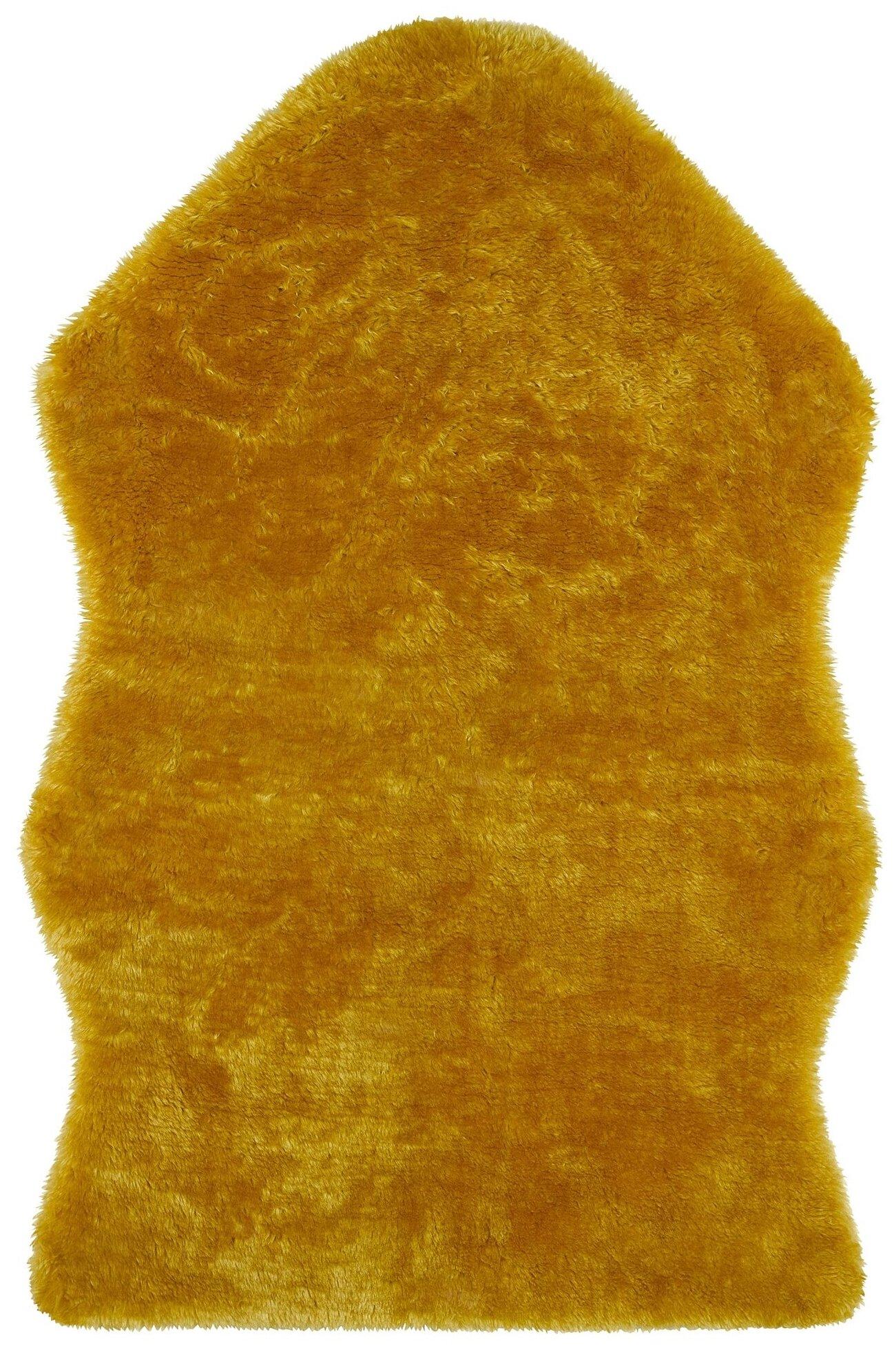 Коврик-шкура икеа тофтлунд, желтый, 0.85 х 0.55 м
