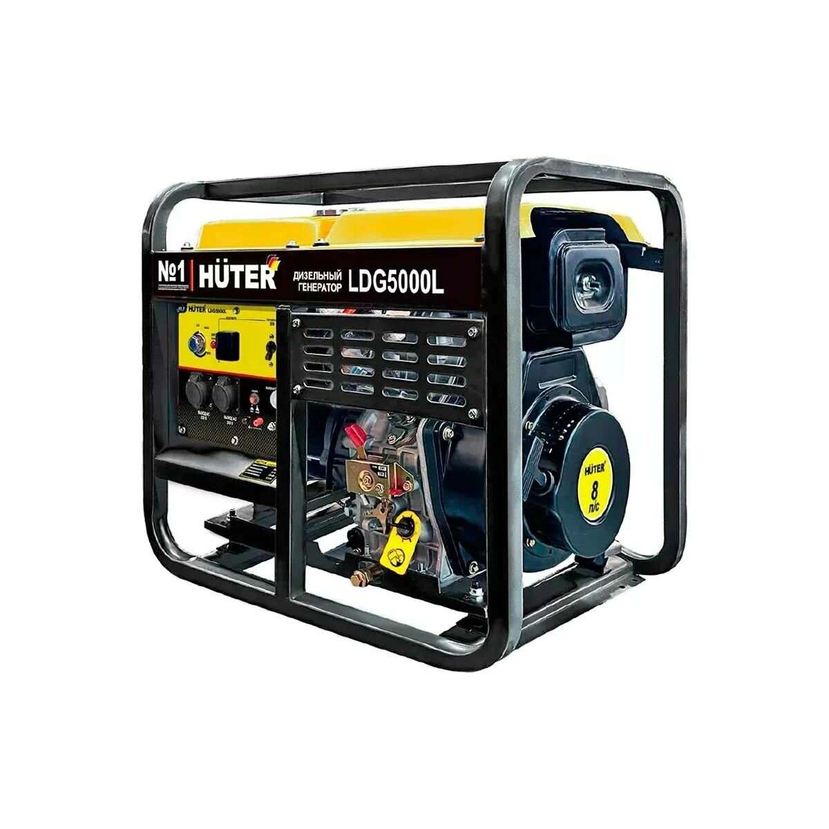 Электрогенератор дизельный LDG 5000L Huter