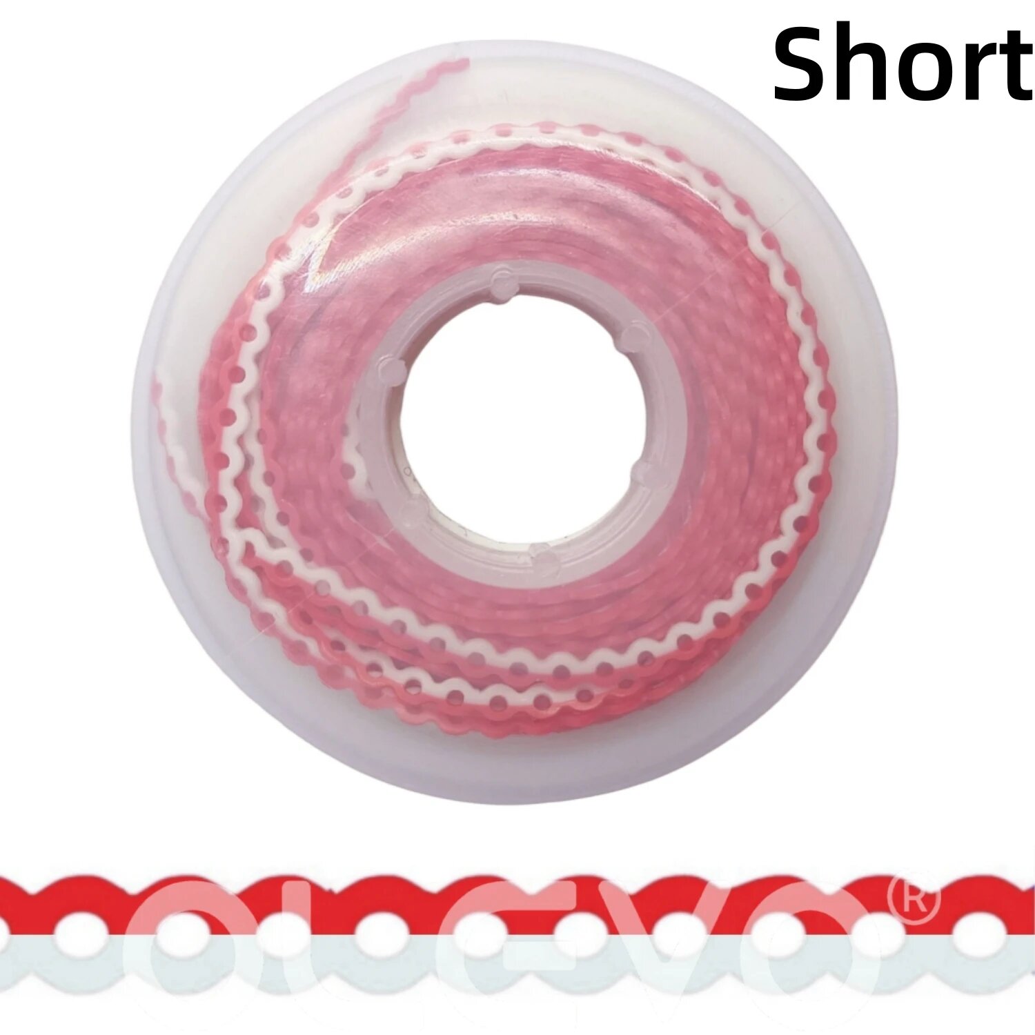 Olevo ортодонтическая резиновая лента для брекетов 4,57 м Color55 Short