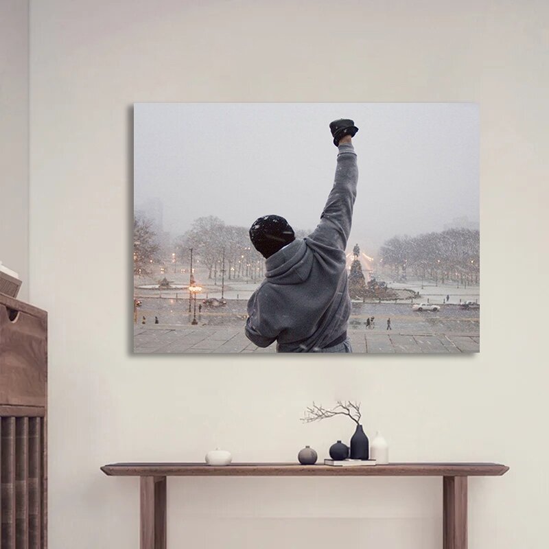 Бокс / Рокки Бальбоа, картина спорт / в интерьер, подарок боксеру, 20х30 см.