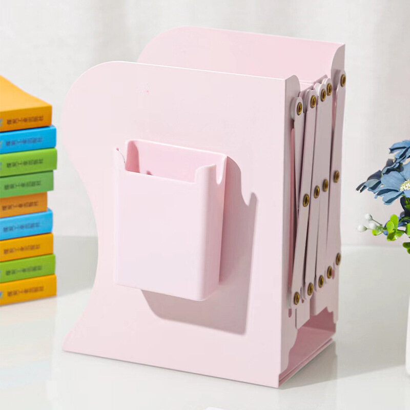 Выдвижная подставка для книг, креативная, складная, с магнитным держателем, макаронный порошок