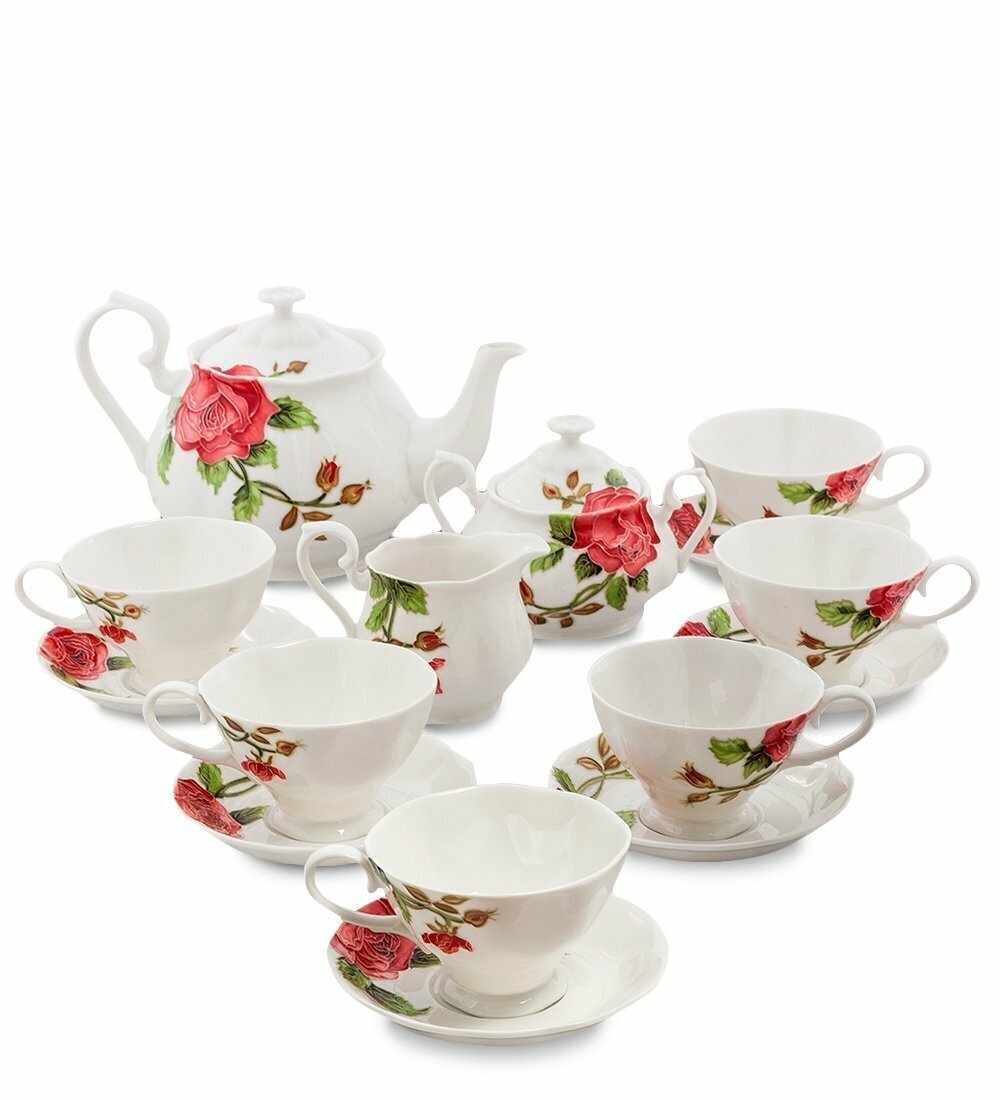 Чайный сервиз на 6 персон "Роза Рафаэлло"
