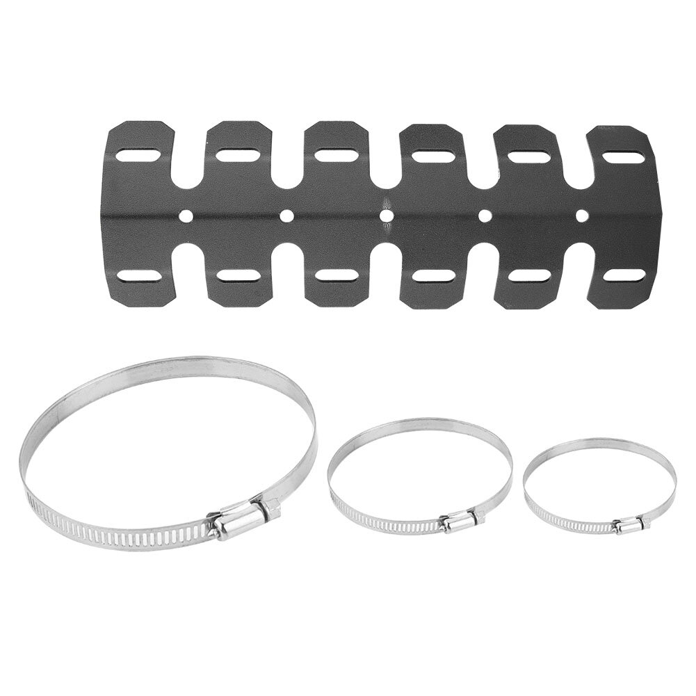 Для мотоциклевой выхлопной трубы Защитная крышка модифицированного вытяжного капюшона короткий абзац (черный)