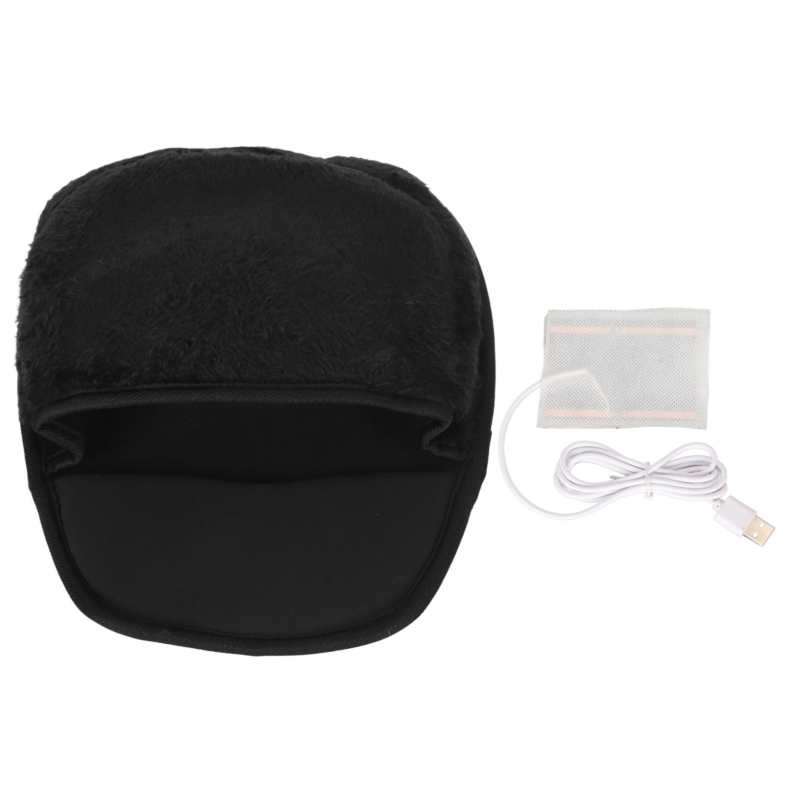 Коврик для мыши с подогревом от USB, плюшевый коврик для мыши с подогревом, съемный коврик для мыши с подогревом рук и защитой запястья для рабочих игр