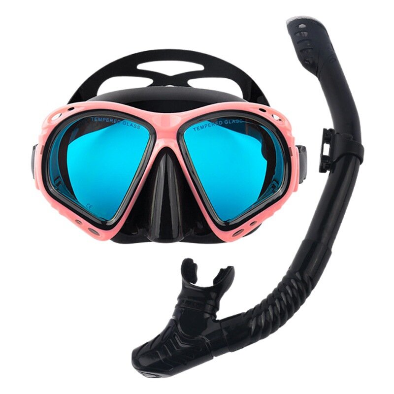 Комплект снаряжения для подводного плавания, мундштук, сумка OP, розовый и черный