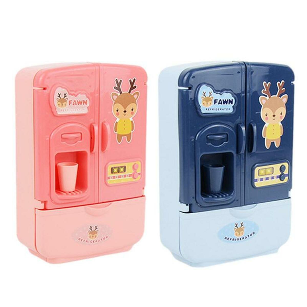 Кухонный холодильник, игрушки для игр, милый ролевой холодильник для детей с богатыми имитационными кухонными принадлежн