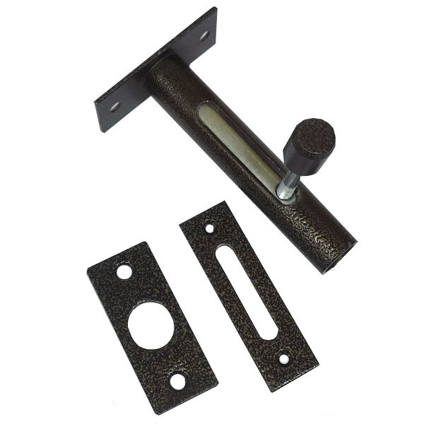 Задвижка дверная ЗД-05 Секрет бронза, серебро