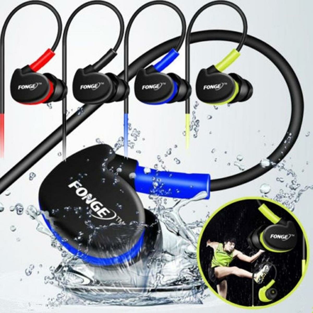 Наушники спортивные беговые гарнитуры бас гарнитура водонепроницаемые IPX5 наушники HIFI Handsfree с микрофоном для Xiao