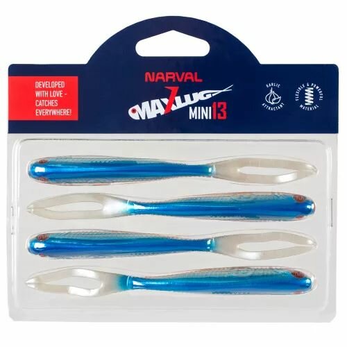 Силиконовая приманка Narval Maxlug Mini 13см #001 4шт.