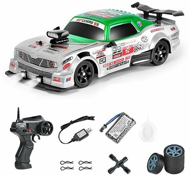 Радиоуправляемая машина для дрифта HB Ford Mustang (4WD, свет, пар, акб, 1:16) - SC16A08-1
