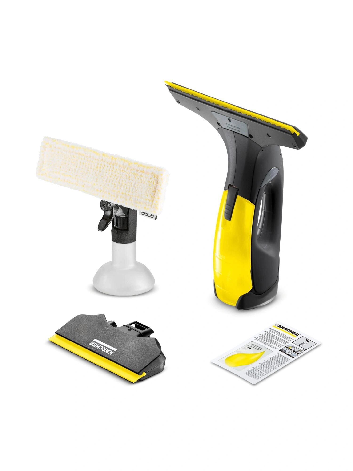 Стеклоочиститель для окон Karcher WV 2 Black Edition (1.633-426.0), аккумуляторный, ручной