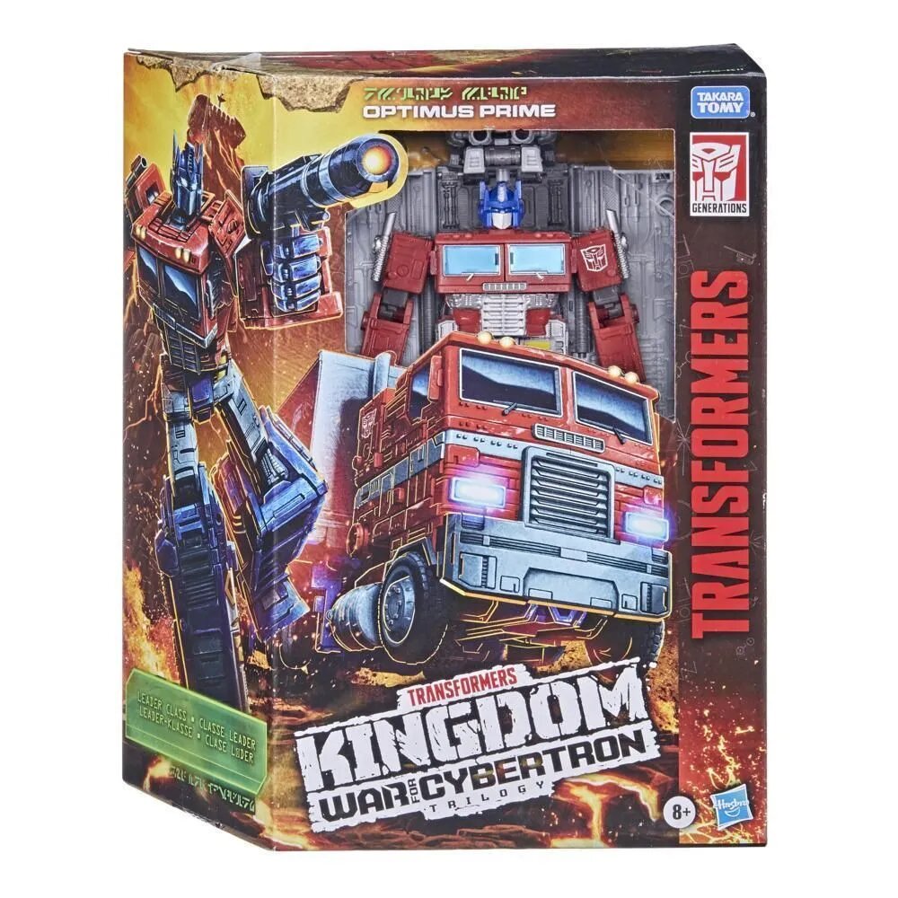 Трансформеры игрушки Hasbro Transformers Kingdom War For Cybertron Trilogy WFC-K11 Optimus Prime 21cm F0699