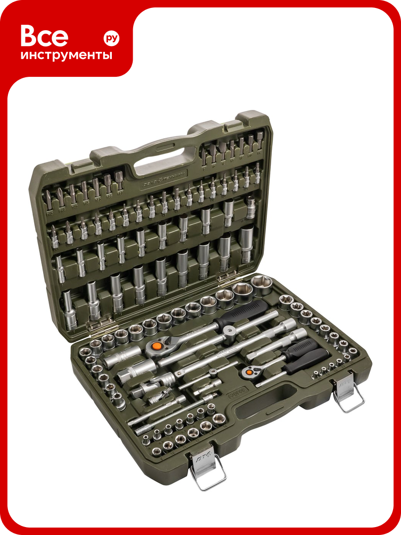 Набор, Дело, головок Дело Техники и принадлежностей 1/4", 1/2", 108предм. 620808