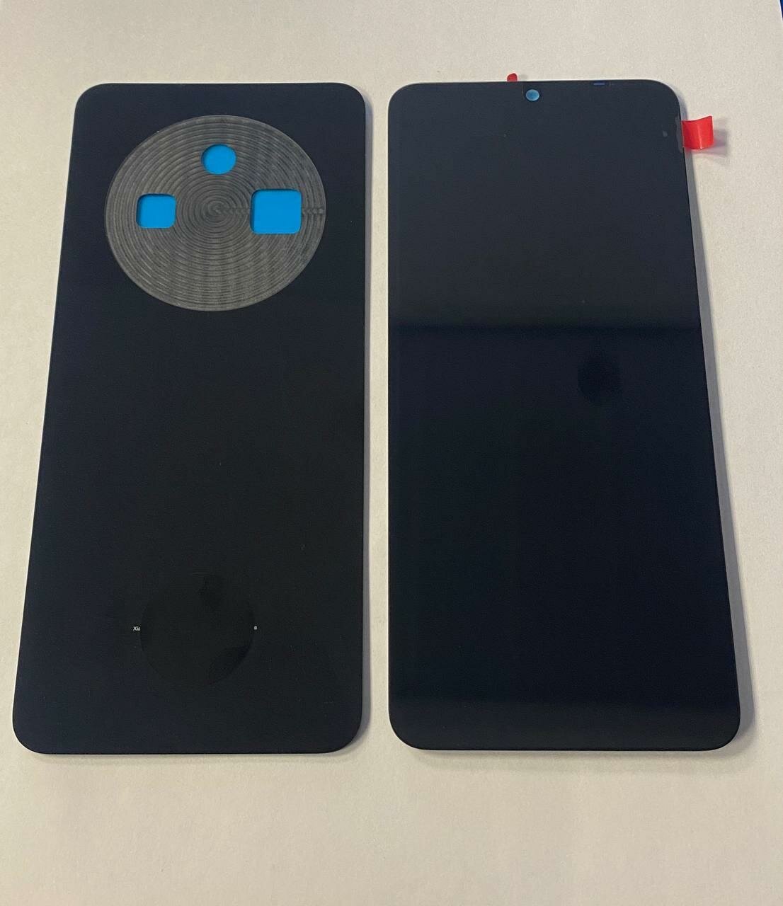 Дисплей для Xiaomi Redmi 14C / Poco C75 в сборе с тачскрином (черный) в комплекте с задней крышкой