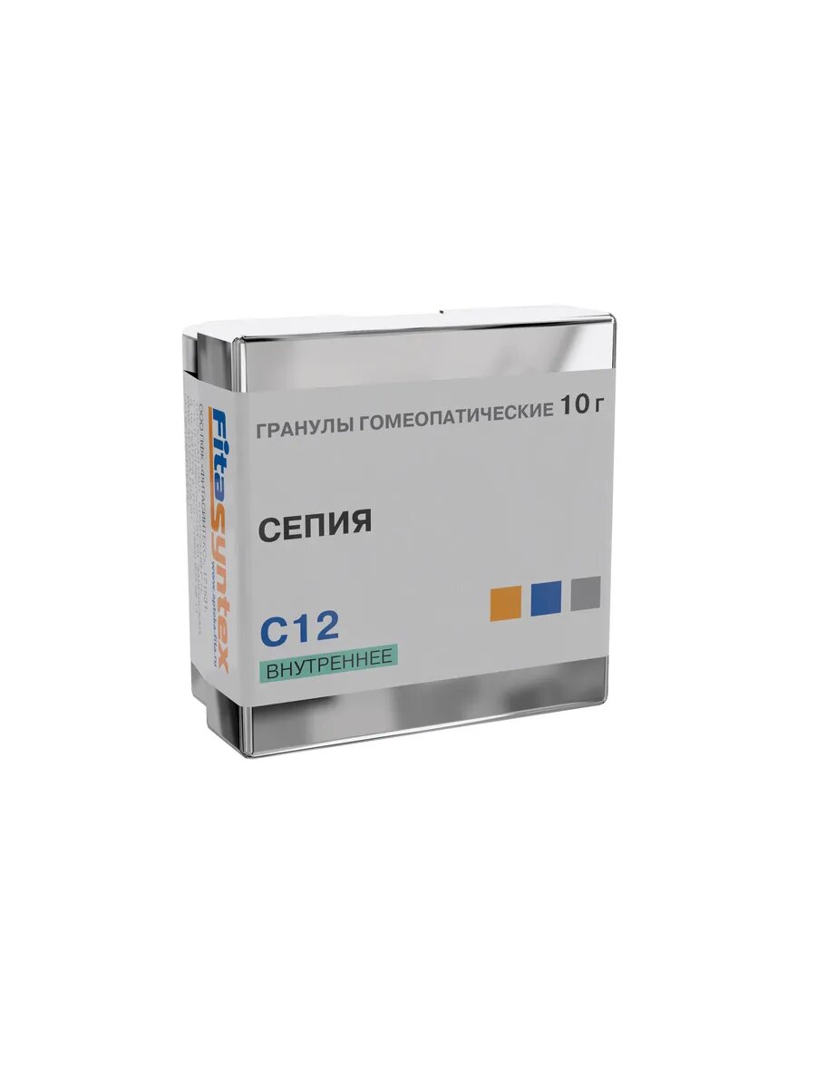 Сепия С12, гранулы гомеопатические моно 10 грамм , Фитасинтекс