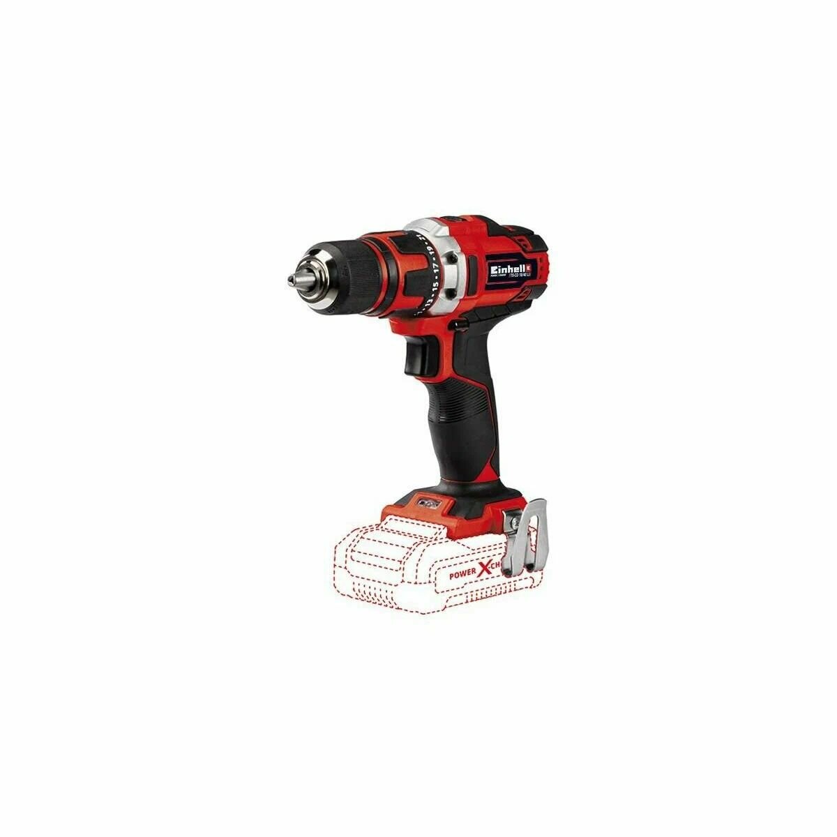 Дрель аккумуляторная Einhell PXC TE-CD 18/40 li BL (4513995) 18в, 40нм, патрон 10мм, 2x2,0aч (+ЗУ), кейс