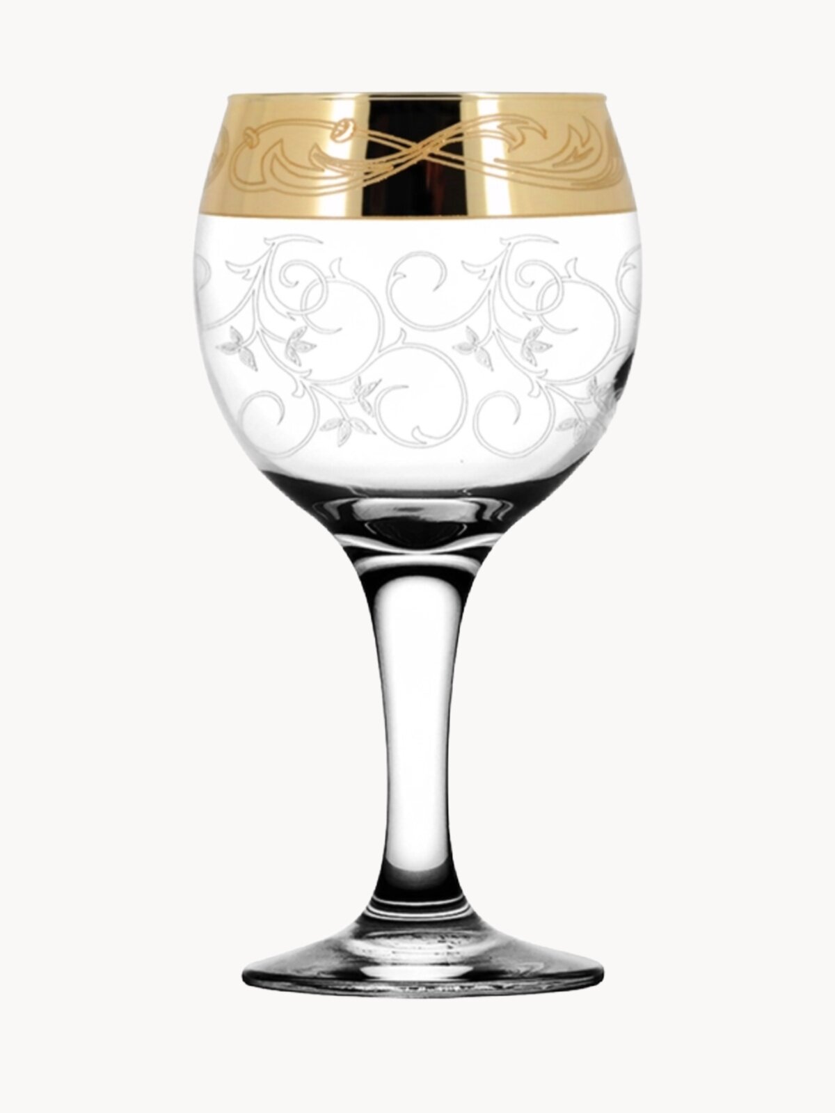 Набор бокалов для вина с алмазной гравировкой PROMSIZ настроение, 260 мл, 6 шт.