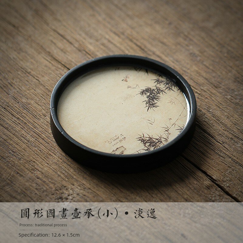 Повседневный поднос для чая из цельного дерева, маленький чайный столик из черного дерева, бытовой поднос для сухих