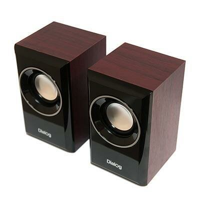 Колонки Dialog Stride AST-15UP CHERRY - 2.0, 6W RMS, вишневые, питание от USB