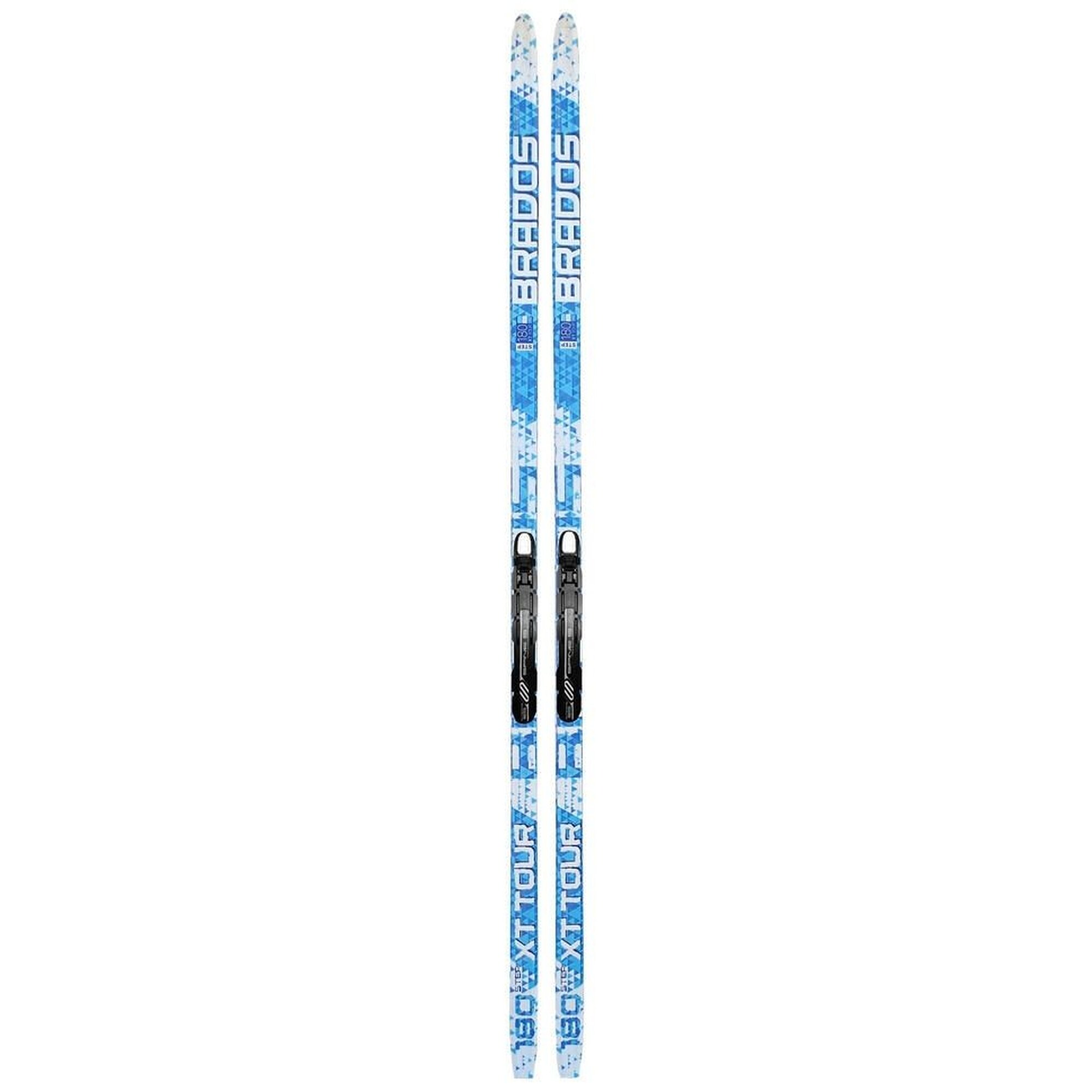 Decathlon Беговые лыжи skol Brados с креплениями NNN 180 см Цвет: Синий / Белый
