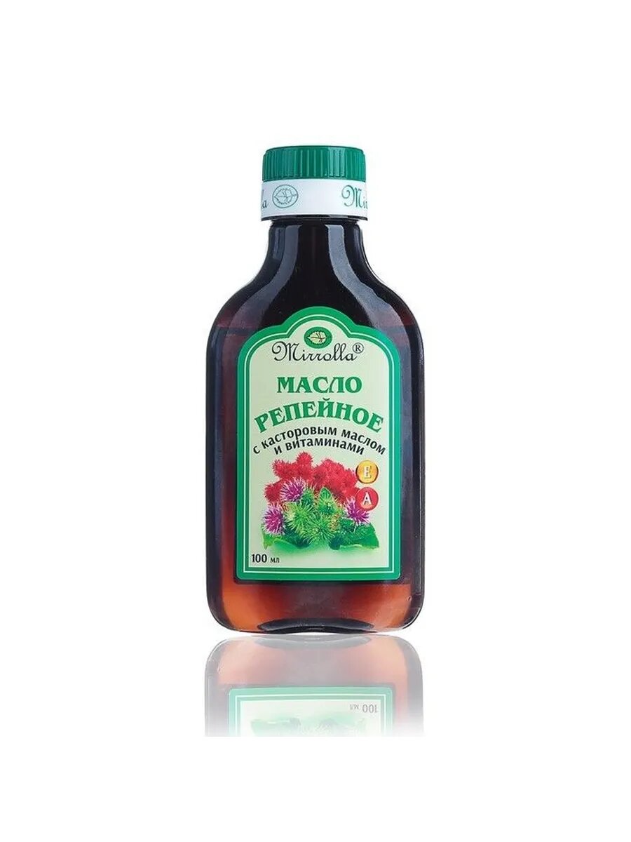 Mirrolla Репейное масло с касторовым маслом и витаминами, ма