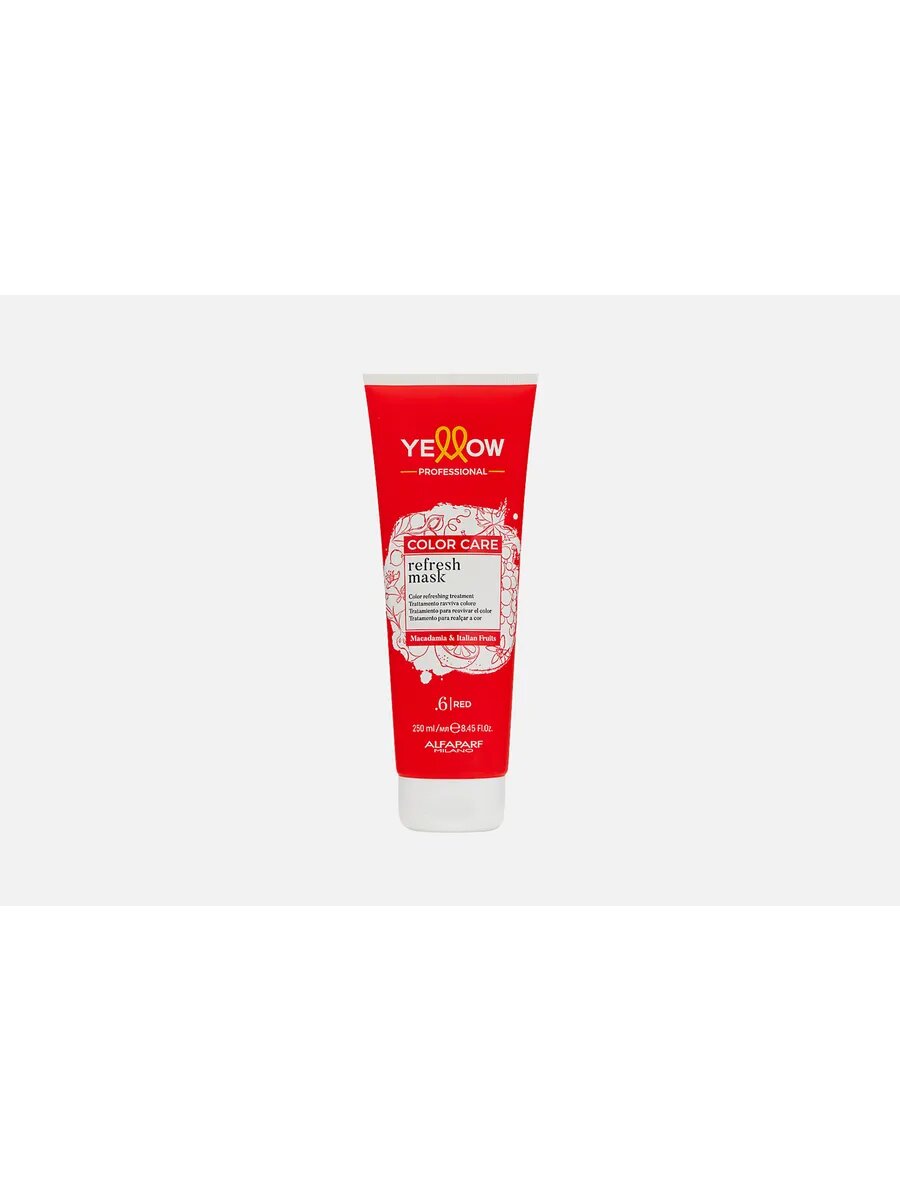 Пигментированная маска для волос YELLOW PROFESSIONAL COLOR CARE 250 мл 6, Красный