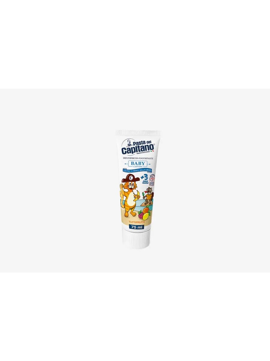 Pasta del Capitano baby tutti-frutti 3+ Детская зубная паста 1шт