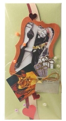 Dream Design Конверт для денежных подарковЖенский стильный дизайн, размер 9.2 см