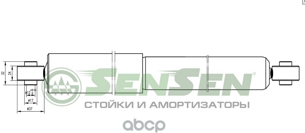Амортизатор_задний газовый CHEVROLET Niva 02- Sensen арт. 12130113